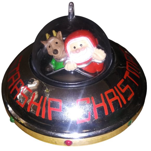 Hallmark | Holiday | Vtg 99 Hallmark Magic Starship Santareindeer ...